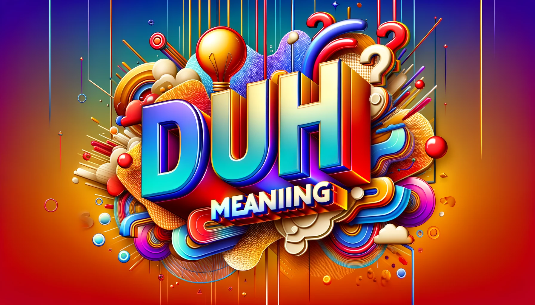 DUH Meaning : What Does It Mean?